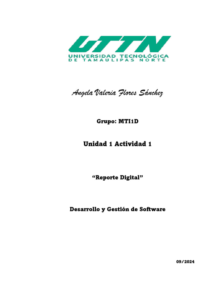 ACT 1 Reporte Digital | PDF | Internet | Información
