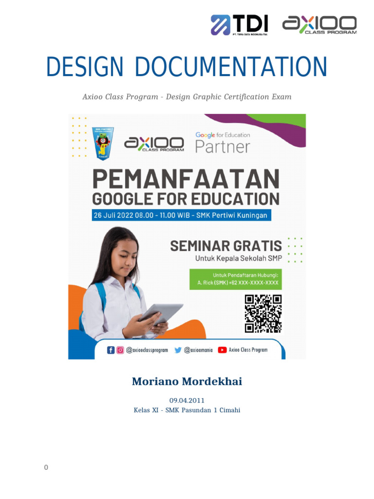 CONTOH ACP DESIGN DOCUMENTATION | PDF