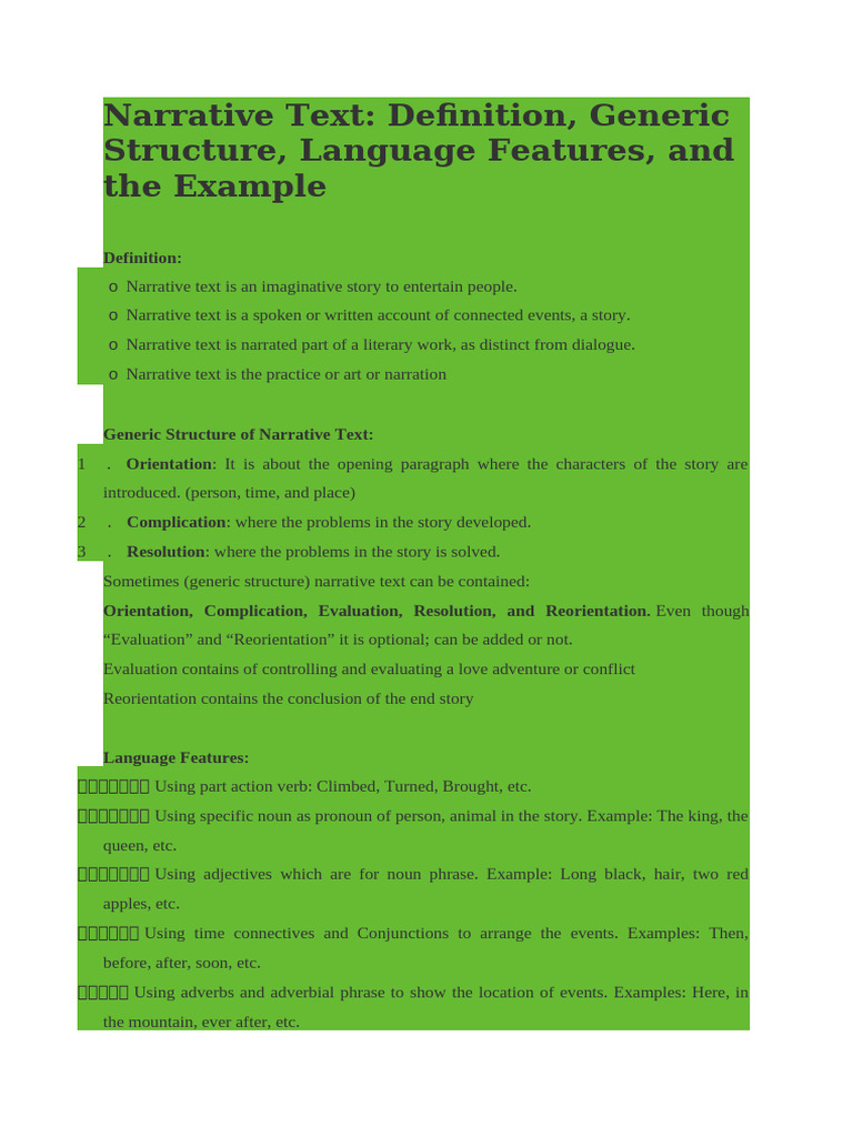 Narrative Text | PDF