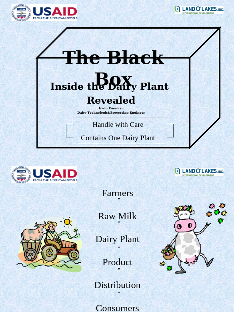 2 IC The Black Box A First Look Inside A Dairy Plant | PDF | Milk | Dairy