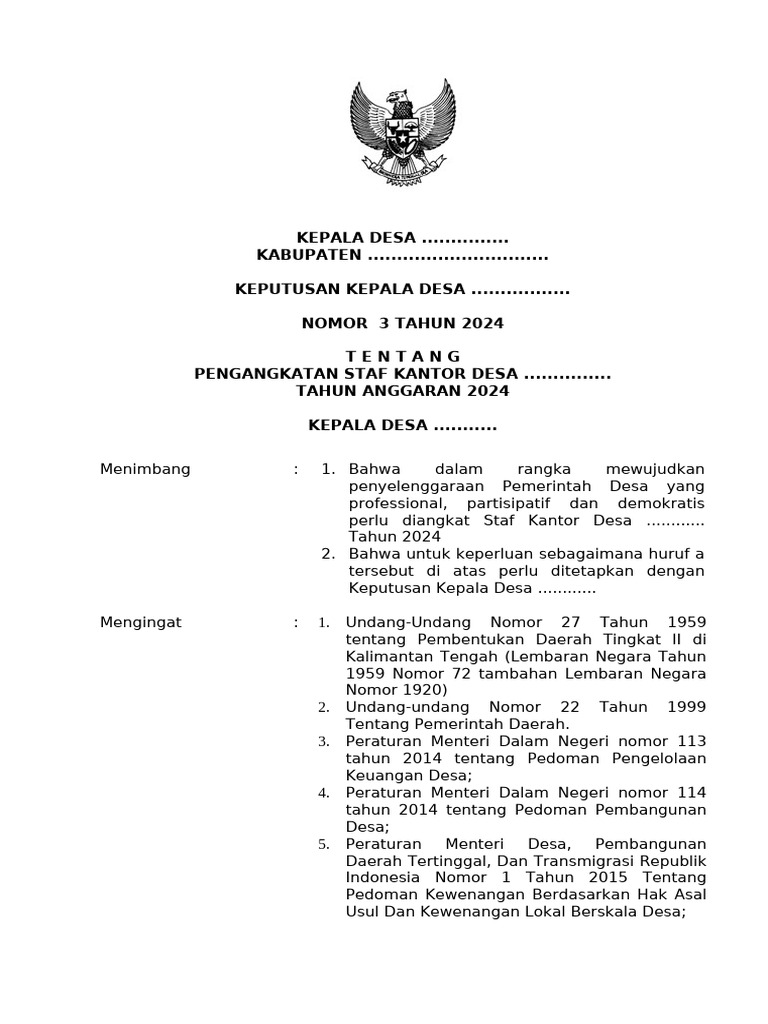 SK Staf Baru | PDF