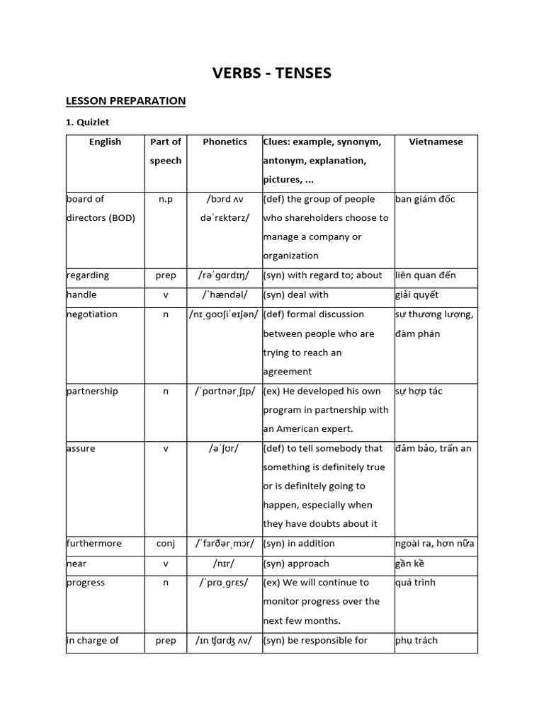 Key - Reading 1 | PDF
