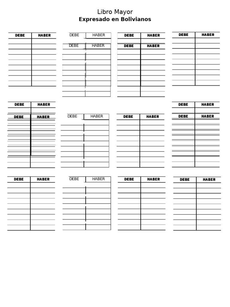 FORMATO LIBRO MAYOR 2023 | PDF