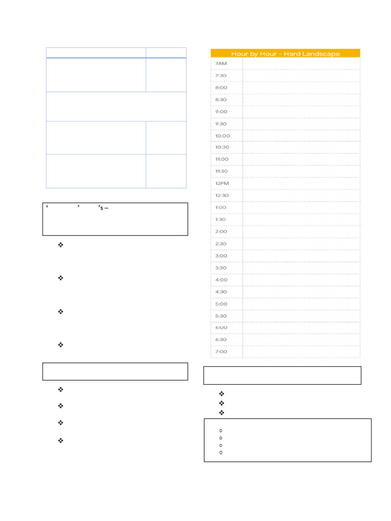 My Daily Plan | PDF