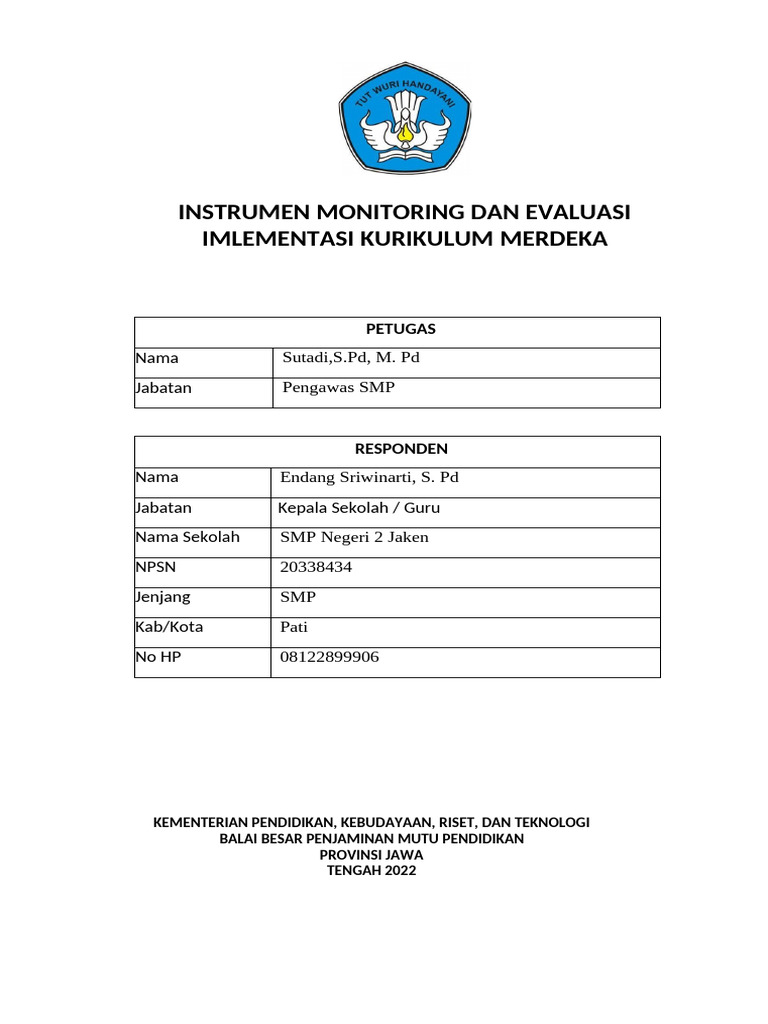 Instrumen Monev Ikm | PDF