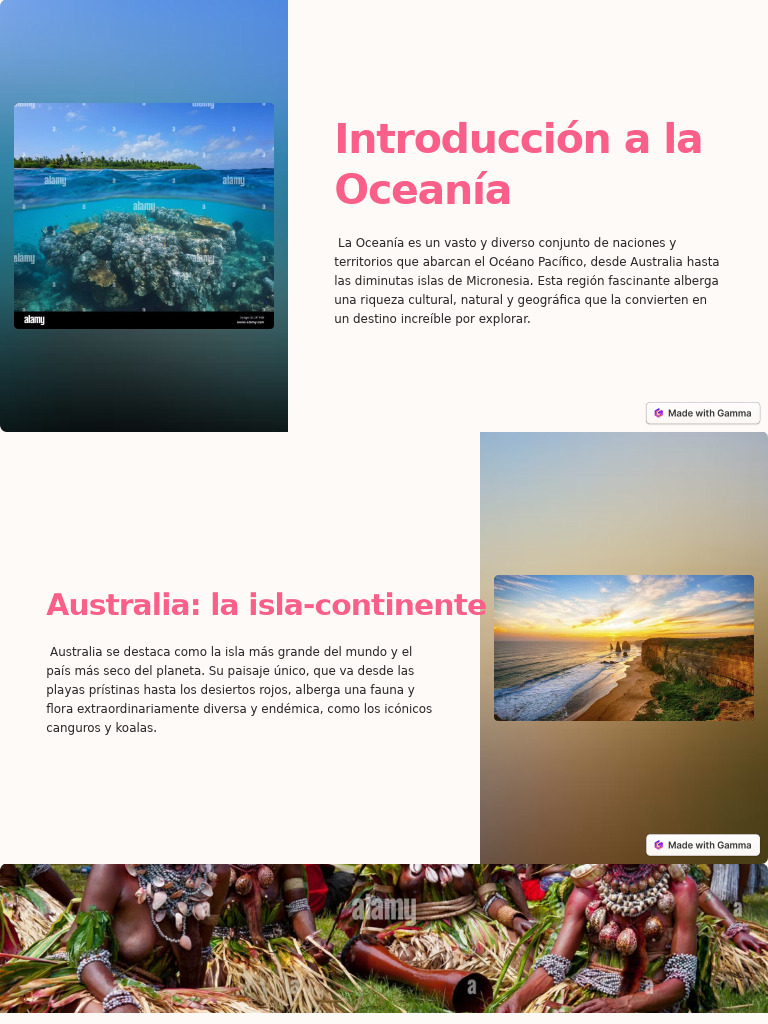 Descubre la Diversidad de Oceanía | PDF | Oceanía | Polinesia