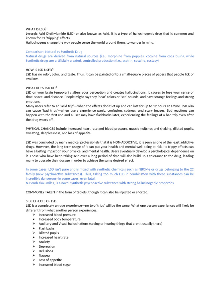 WHAT IS LSD | PDF | Analgesic | Narcotic