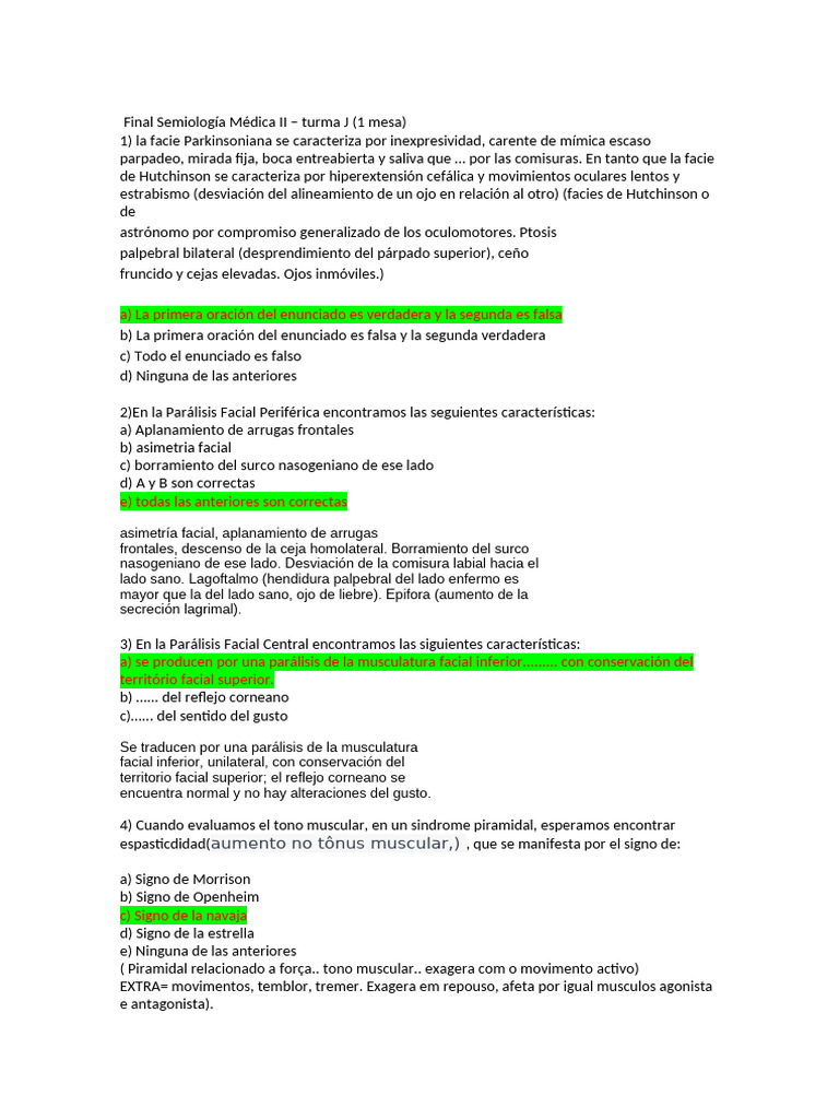 Final Semio Med | PDF | Diarrea | Anemia