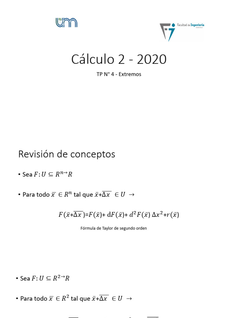 Cálculo 2 - TP4 | PDF | Geometría | Álgebra lineal