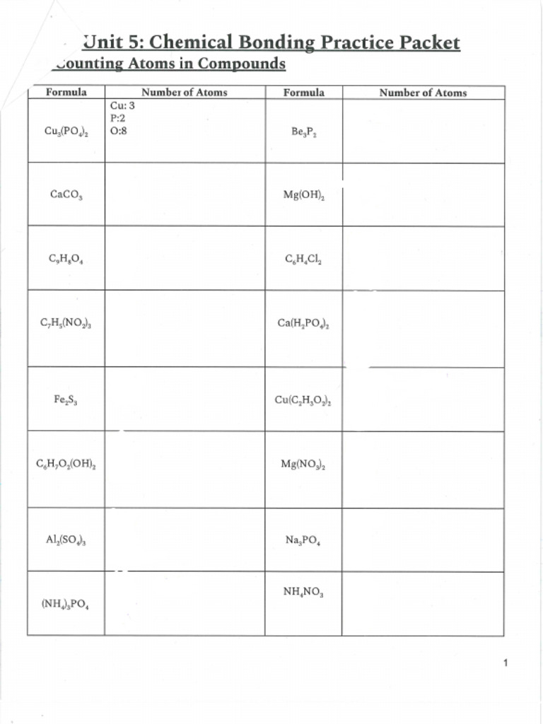 Unit 5 Bonding Packet KEY | PDF