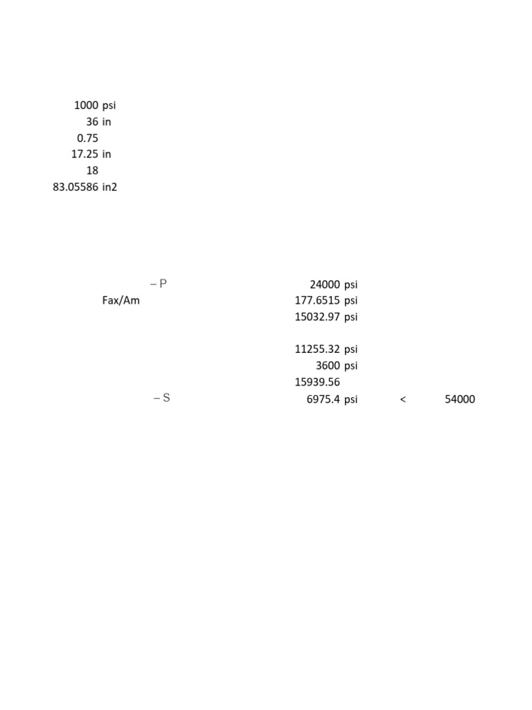 Engineering Stress Calculations | PDF