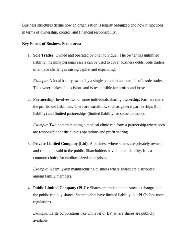 Business Stucture Chap 6 | PDF | Multinational Corporation | Partnership