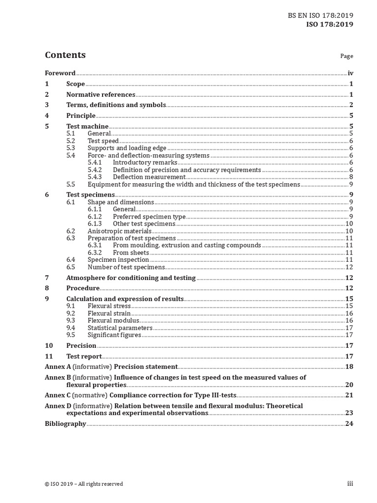 BS EN ISO 178 2019 Page5 | PDF | Young's Modulus | Accuracy And Precision