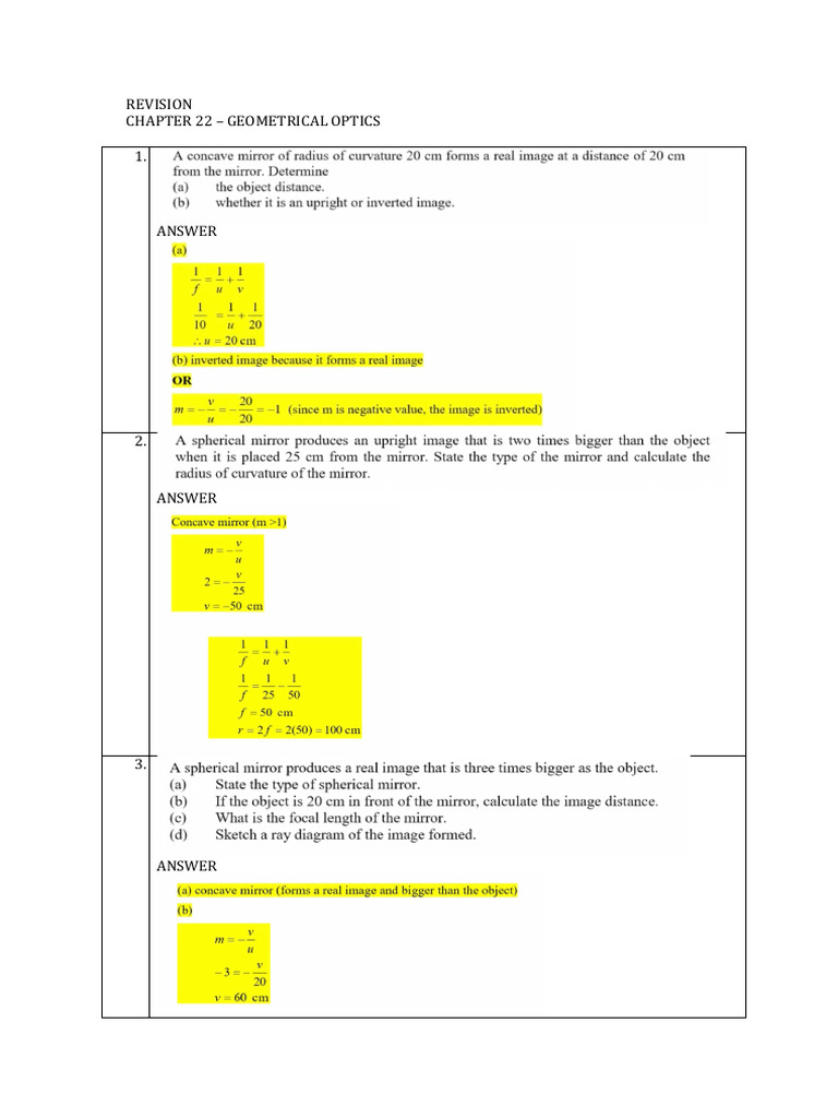 REVISION CHAPTER 22.. | PDF REVISION CHAPTER 22.. | PDF