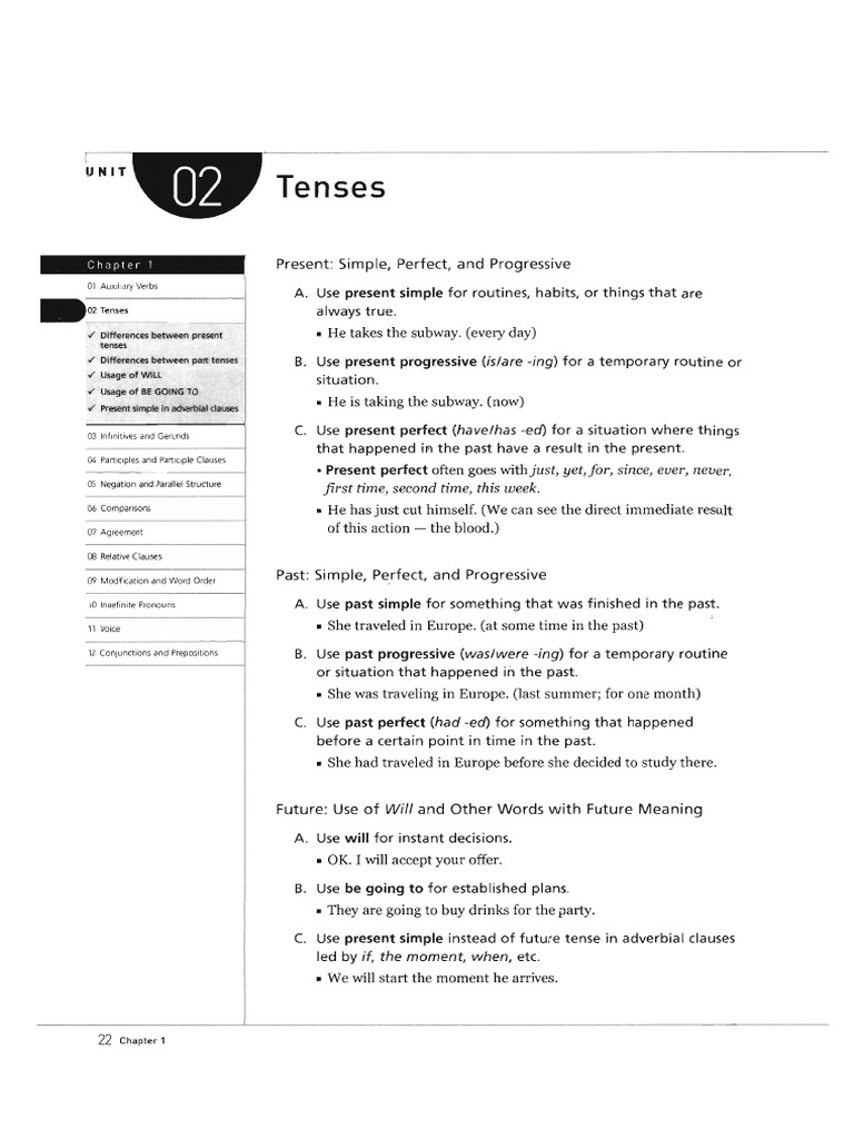 Starter - TOEIC - Tenses | PDF