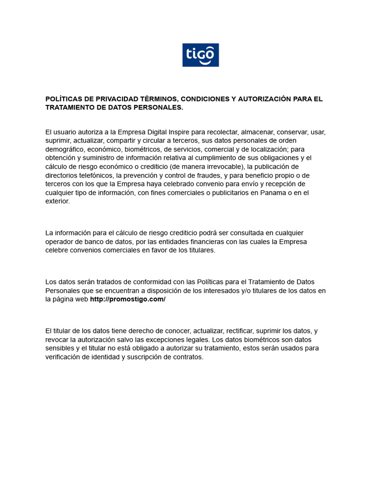 Terminos y Condiciones | PDF