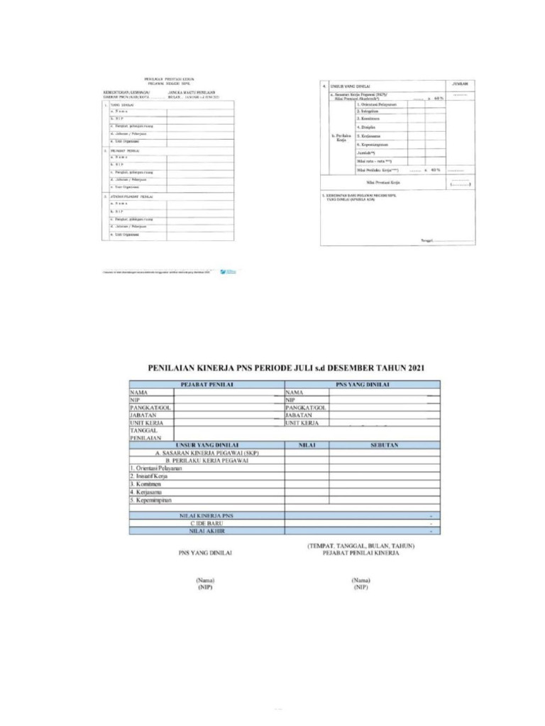 Contoh Khusus SKP 2021 Untuk Golongan Iv.b Ke Bawah | PDF