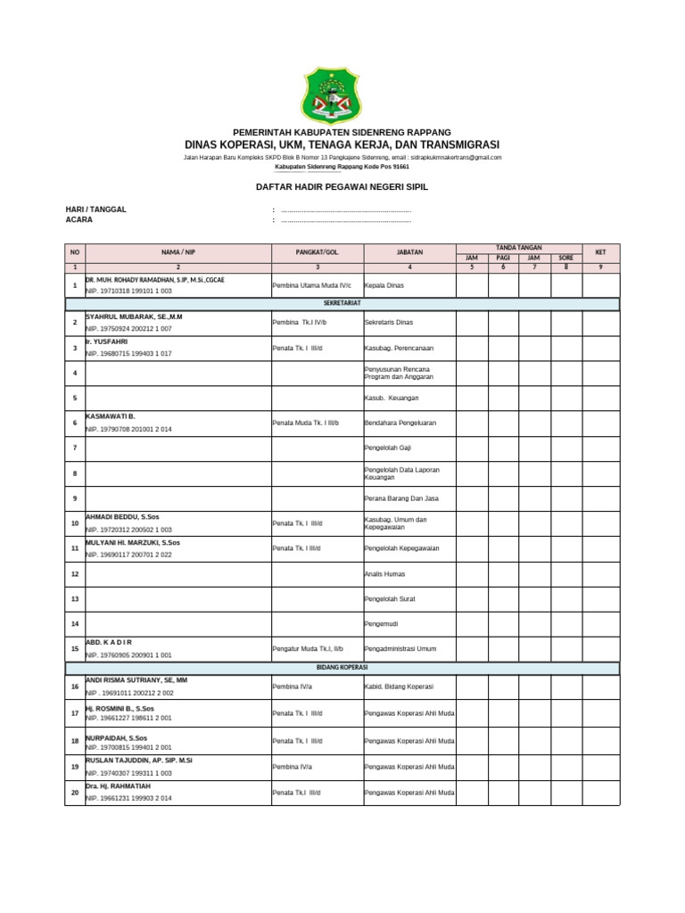 Absen Pns 2024 | PDF
