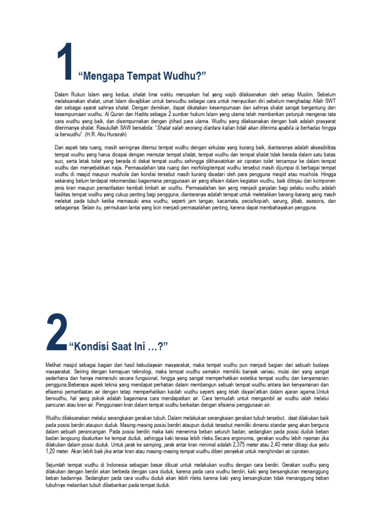 Standar Wudhu | PDF
