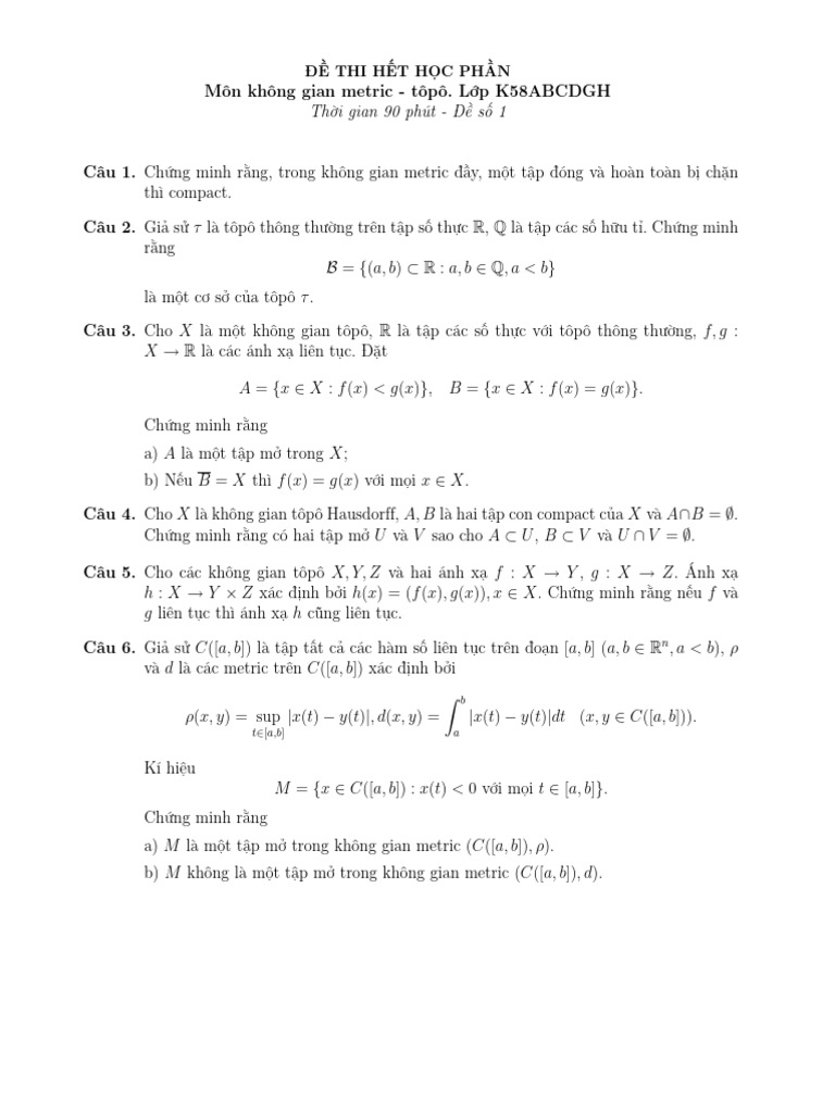 Dethi KG Metric Topo k58 I | PDF