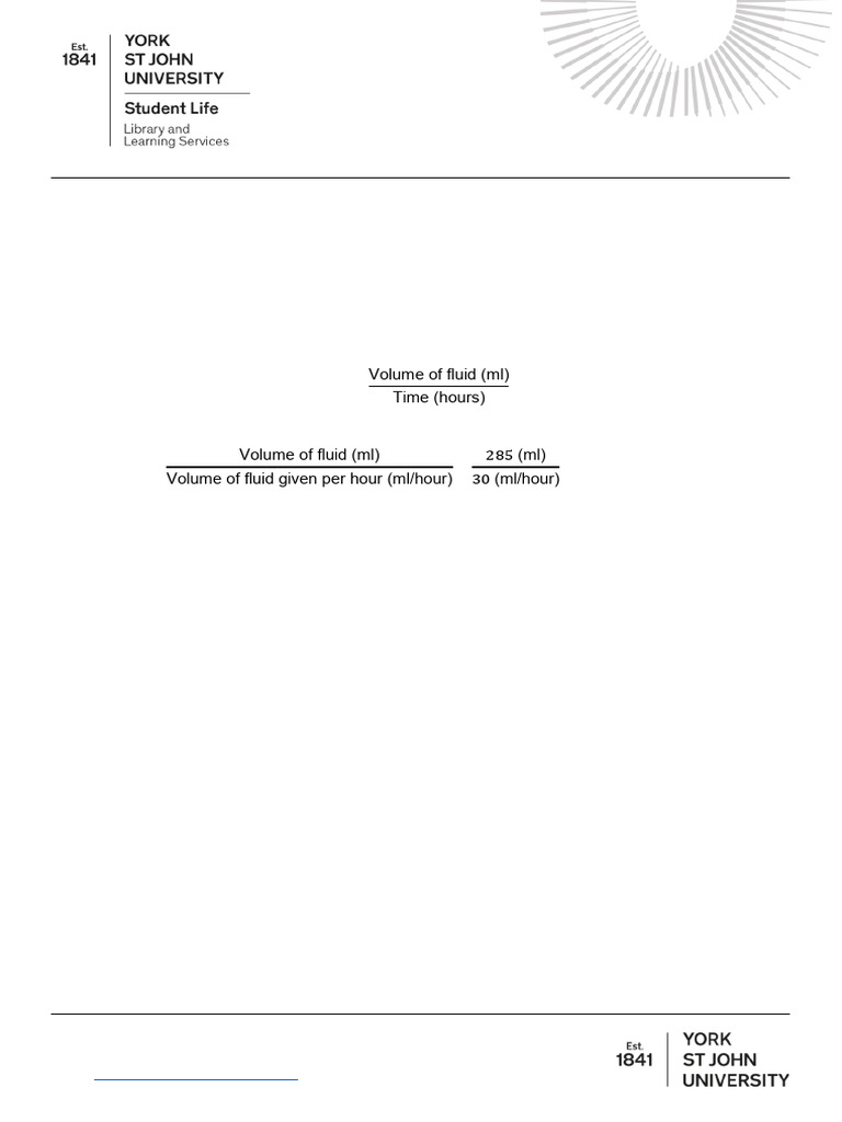 Infusion Calculations Worksheet | PDF | Intravenous Therapy | Medicinal ...
