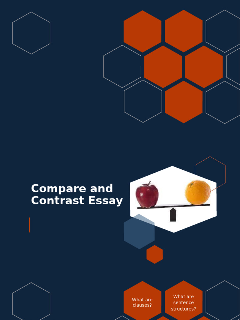 Compare and Contrast Essay | PDF | Sentence (Linguistics) | Essays