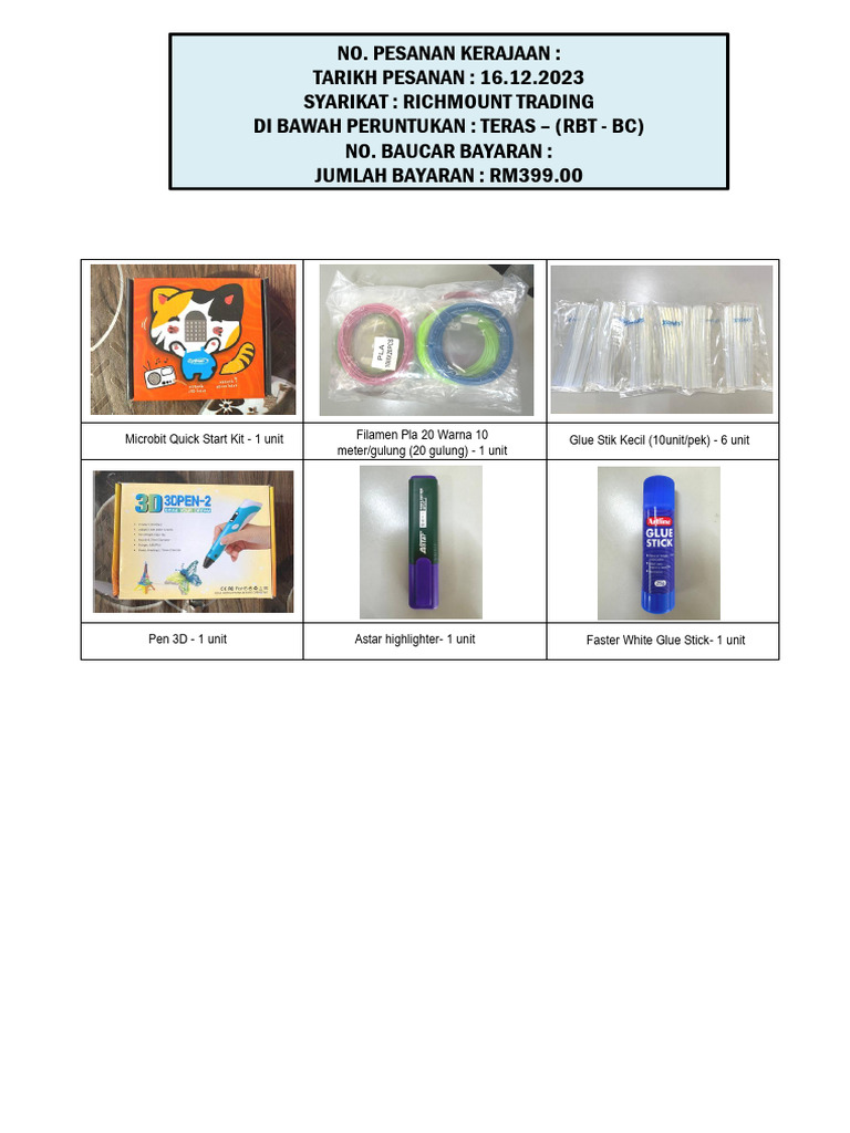 Gambar Odering BC | PDF