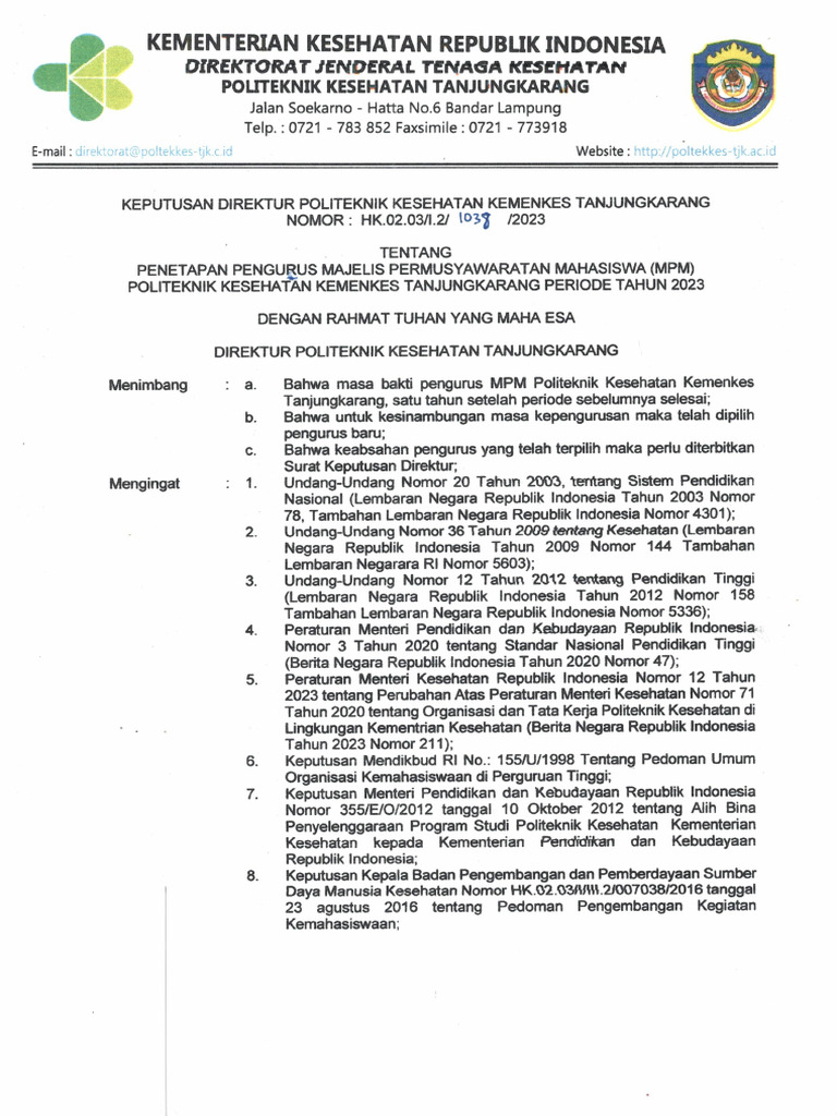 Pengurus MPM 2023 | PDF