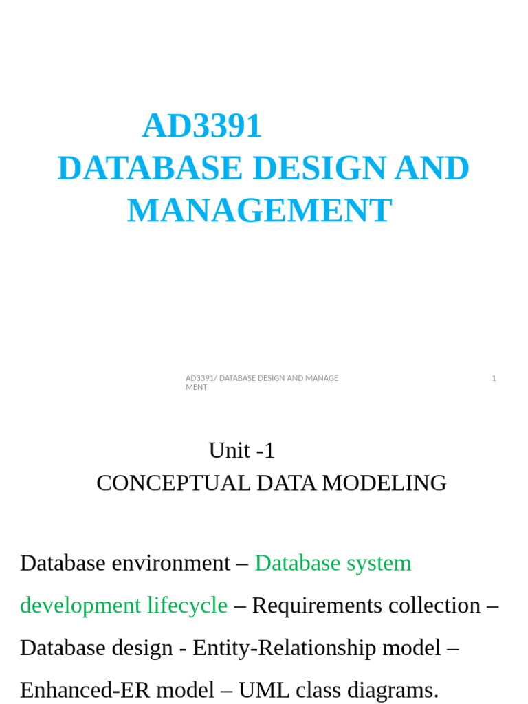 U1-2.Database System Development Lifecycle | PDF