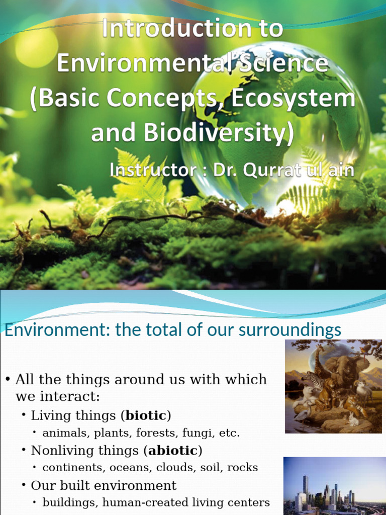 Understanding Environmental Science Basics | PDF | Climate Change ...