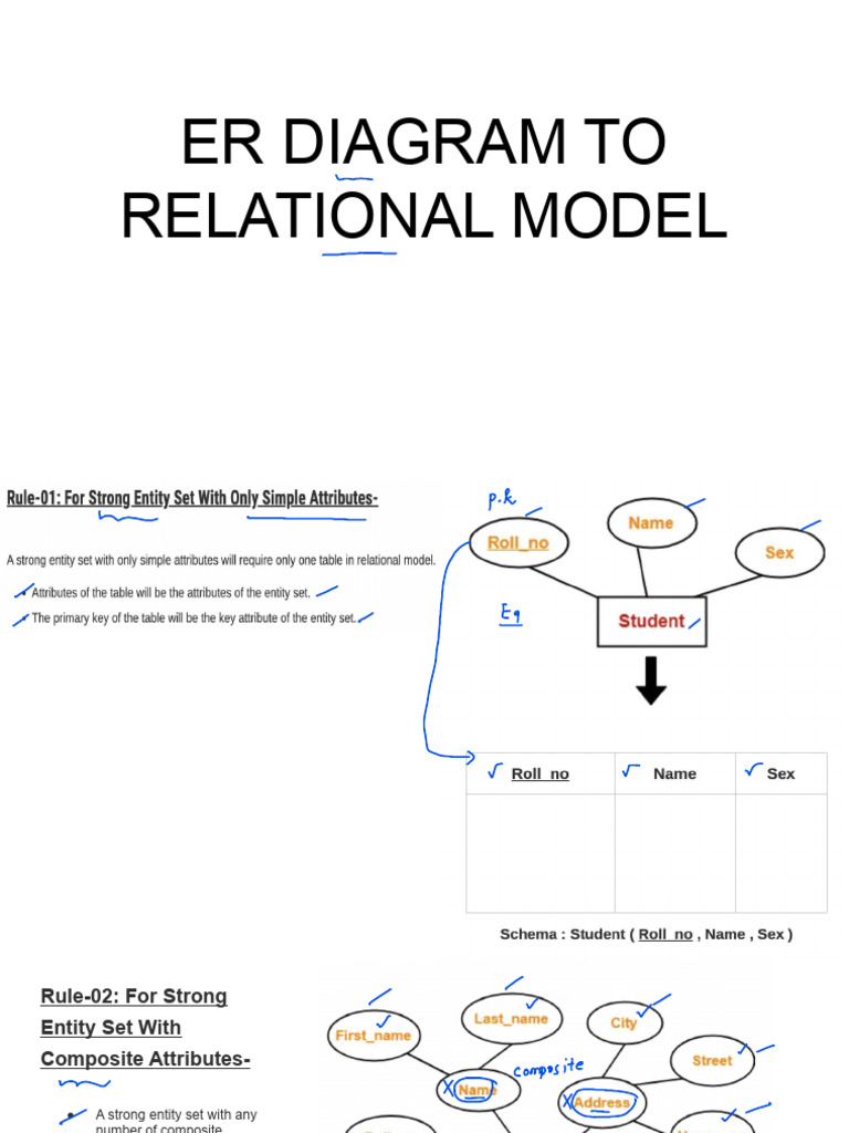 U3-1.ER and EER-to-Relational mapping | PDF