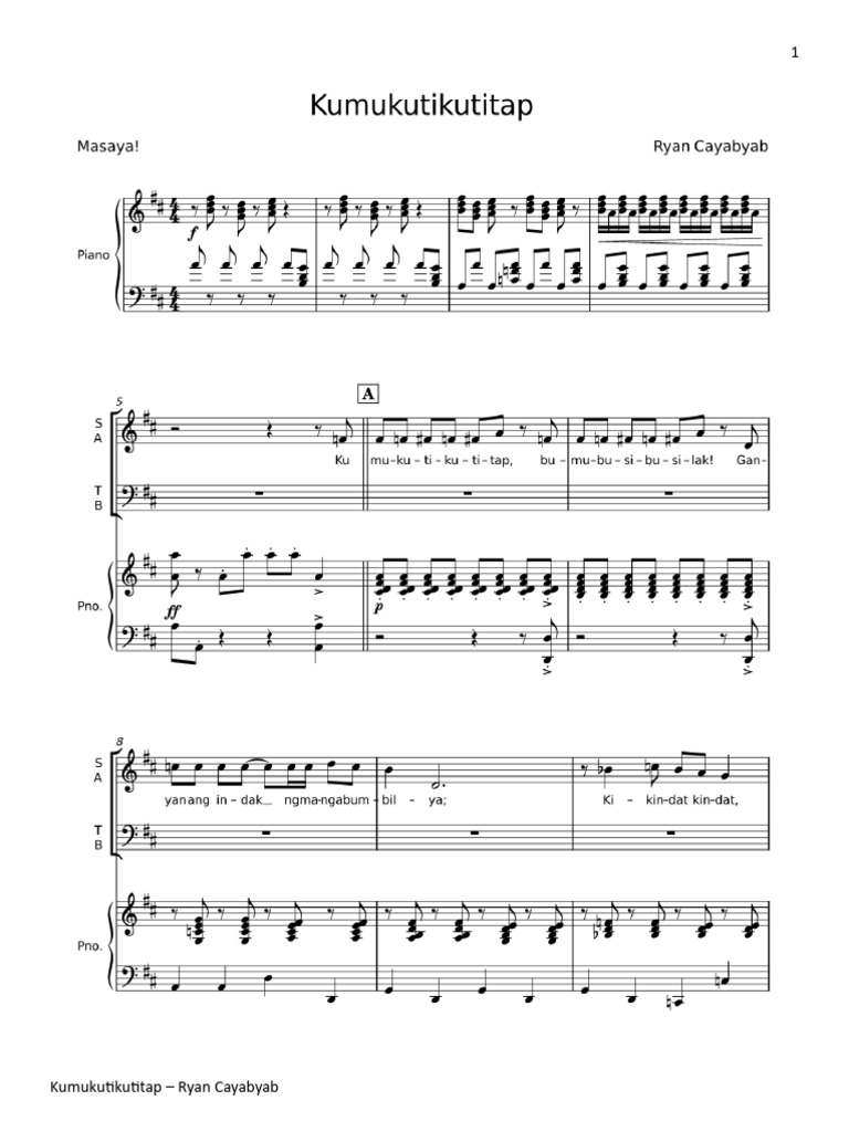 Kumukutikutitap Ryan Cayabyab | PDF