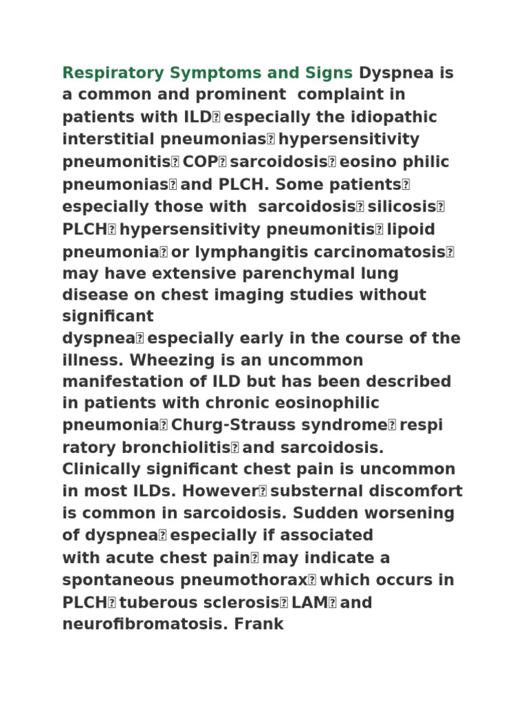 INTERSTITIAL LUNG DISEASE_HARRISON | PDF
