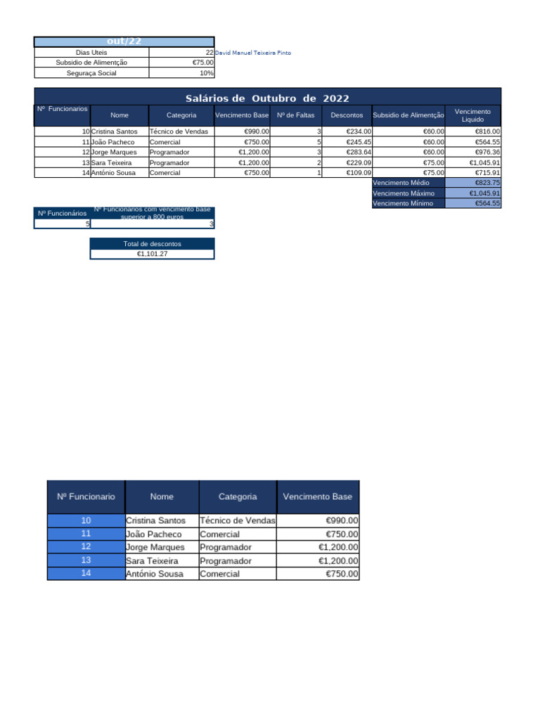 Ficha Trabalho David (1) | PDF
