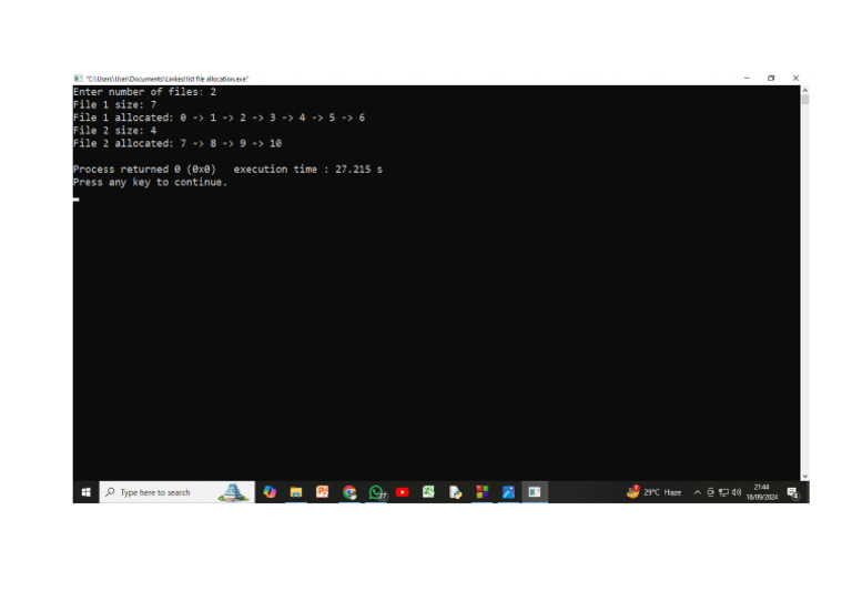 Linked File Allocation | PDF