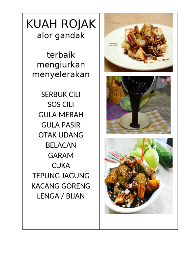 Kuah Rojak | PDF