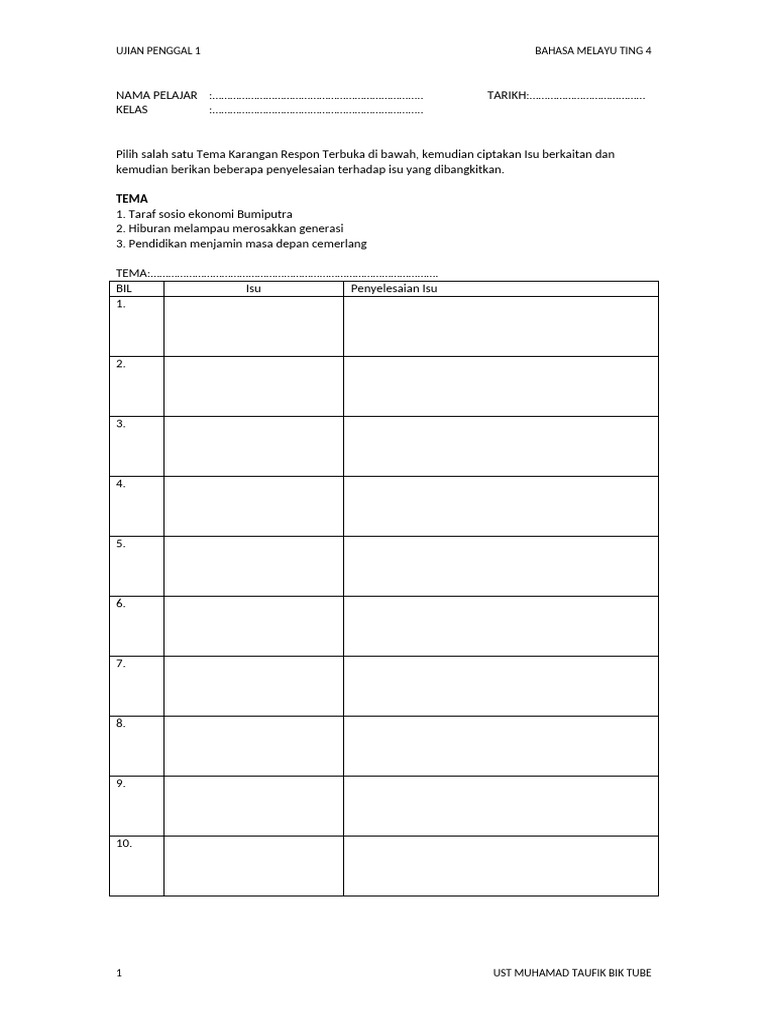 BM4 Ujian Penggal 1 24 | PDF