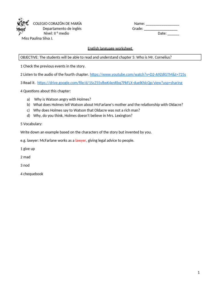 The Norwood Mystery Who Is MR Cornelius | PDF