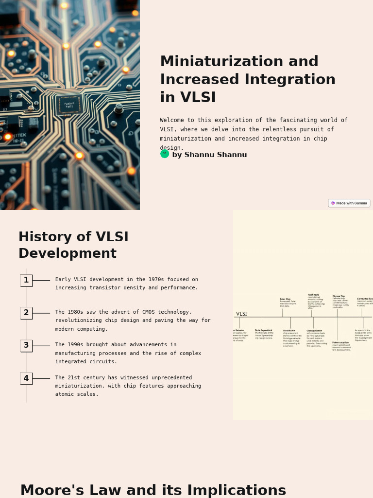 Miniaturization and Increased Integration in VLSI | PDF | Integrated Circuit | System On A Chip