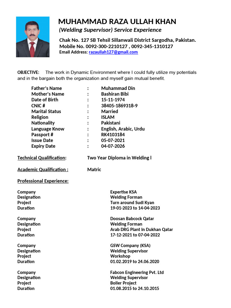 Raza Ullah Decoments | PDF | Pakistan