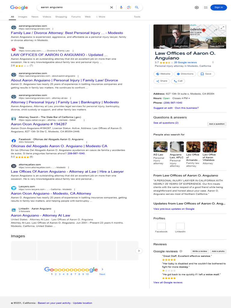 Aaron Anguiano - Google Search | PDF | Lawyer | Justice