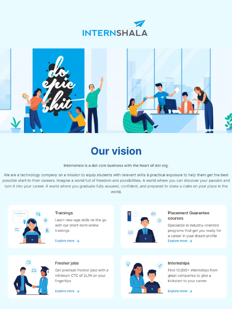 Internshala - Product Overview | PDF