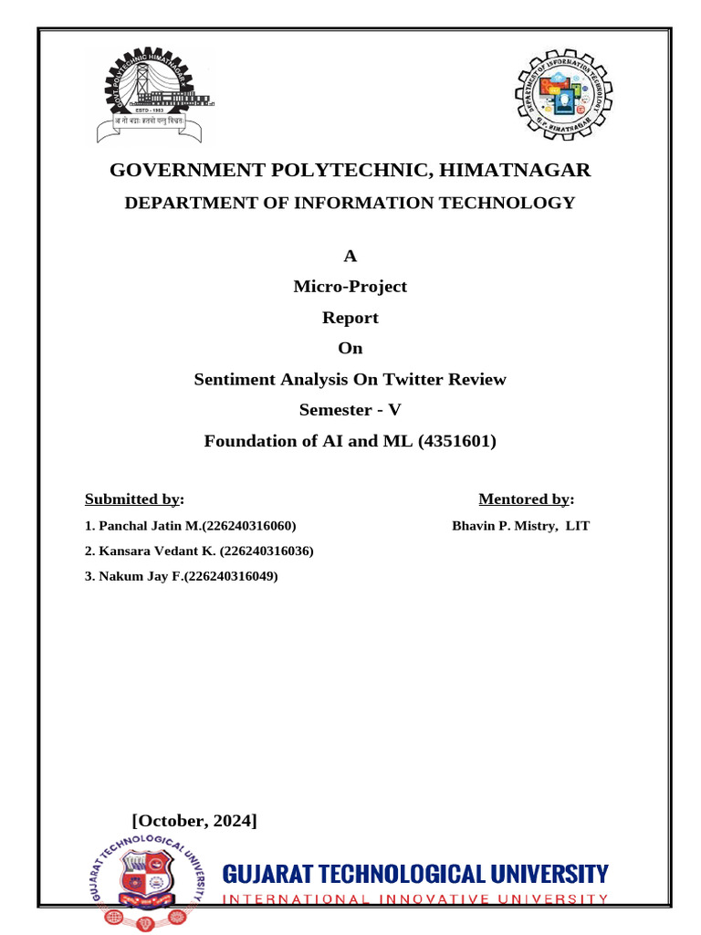 Micro-Report-format 5 (1) | PDF | Accuracy And Precision | Machine Learning