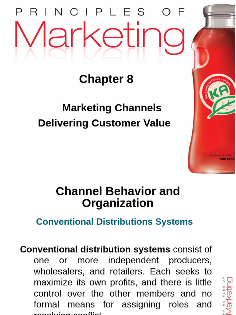 Chapter 8 - Distribution Channel | PDF | Marketing | Financial Markets