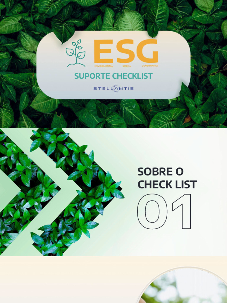 MAN ESG 05 Ajuda Checklist ESG Stellantis R 2 | PDF | Desperdício | Gás ...