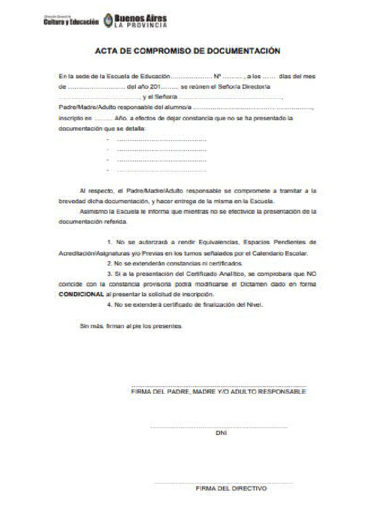 Acta Deuda Documentacion | PDF