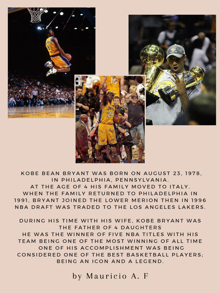 Kobe Bryant: Life and Legacy Overview | PDF