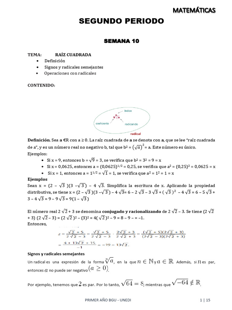 GUIA MATEMATICAS 1ero BGU - 2P - 24 - 25 | PDF | Vector Euclidiano | Diferencia