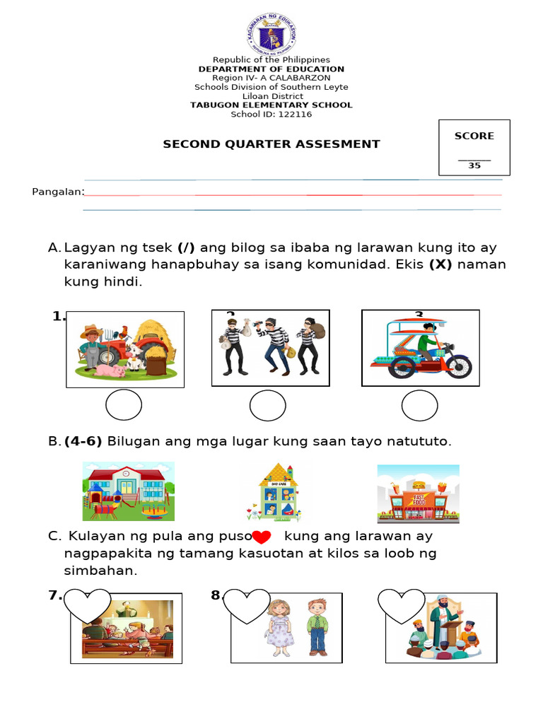 2ND Quarter Assessment | PDF