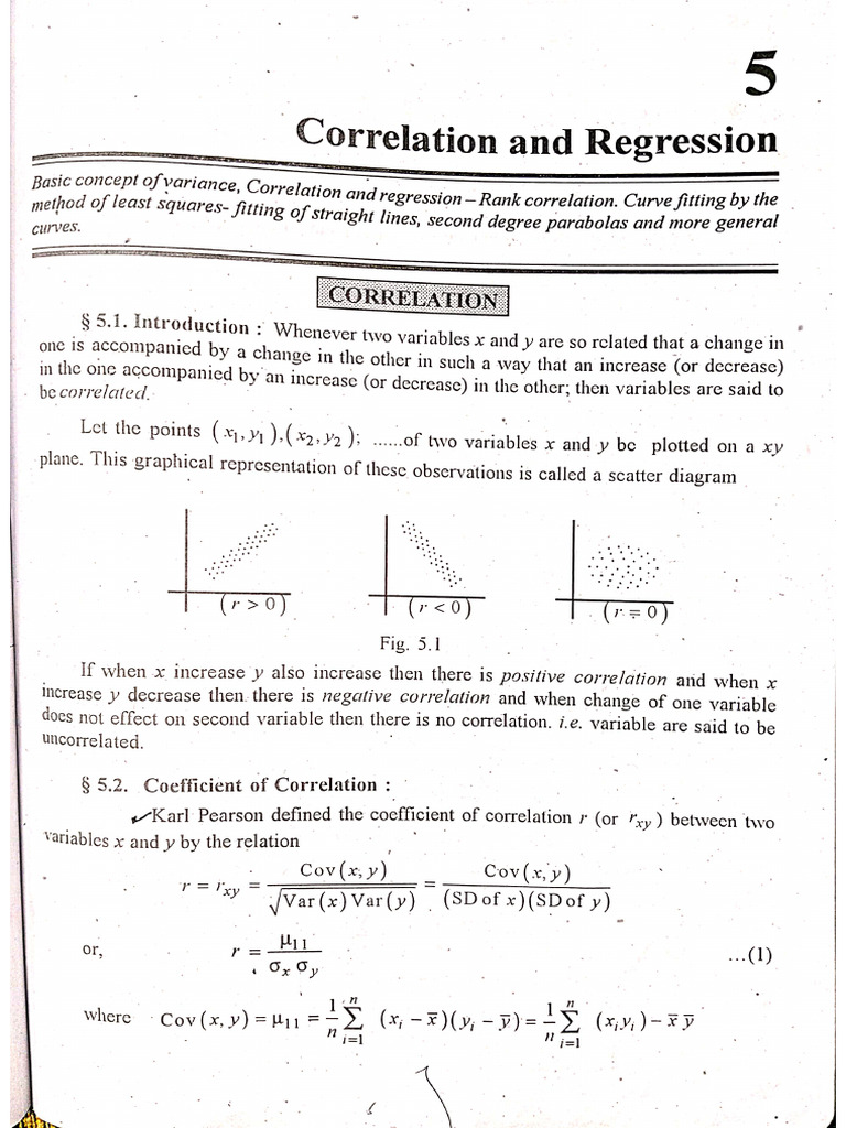 Correlation and Regression | PDF